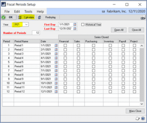 How to Create GP Fiscal Periods - CSSI Technologies