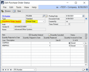 How To Reopen a Closed PO in GP - Dynamics GP Support in PA - CSSI Technologies LLC