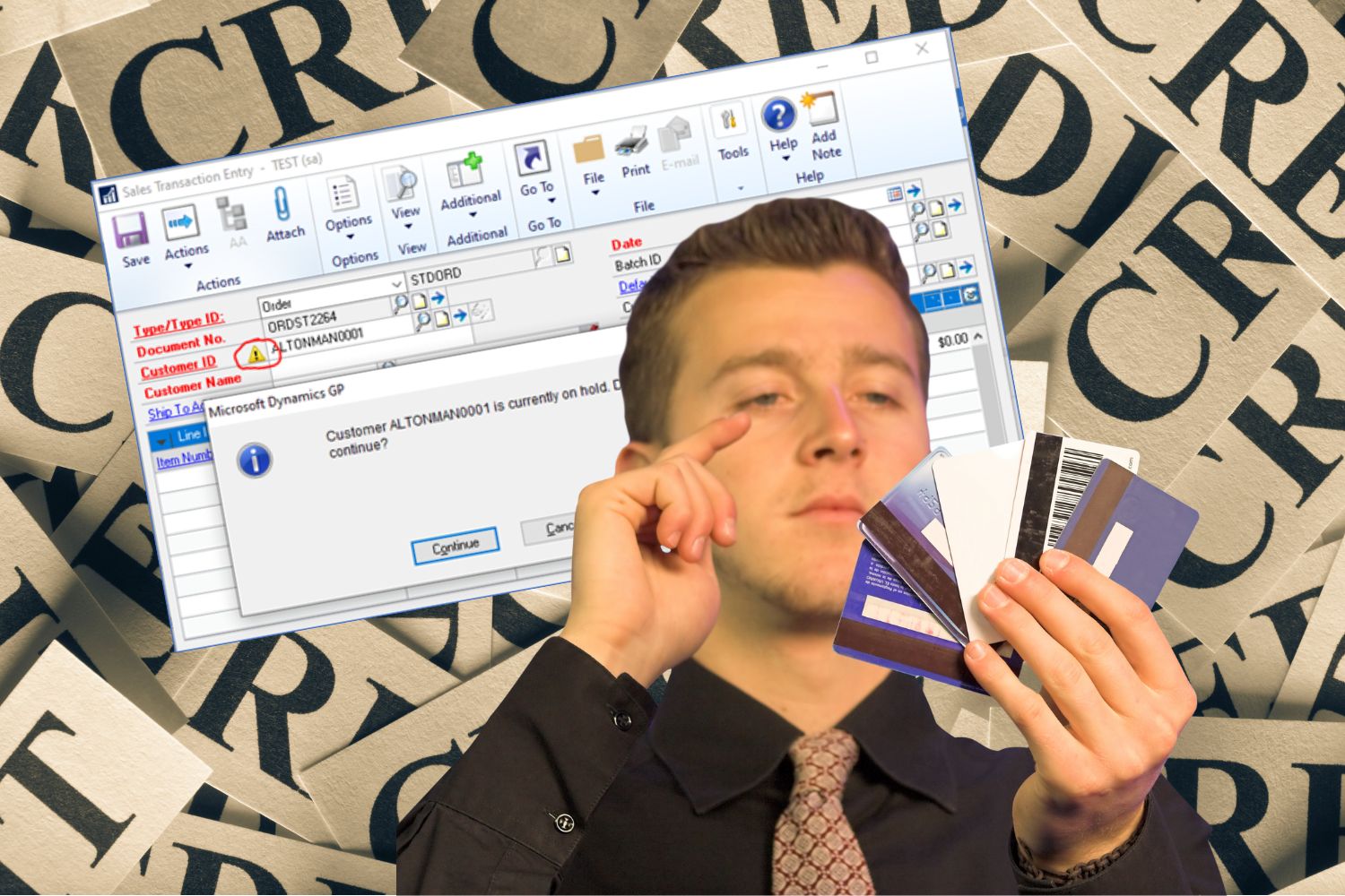 How to Set a Visual Indicator for Customer Over Credit Limit