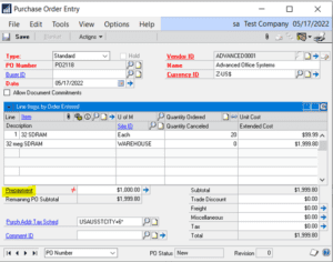 How To Perform Purchase Order Prepayment In GP - CSSI