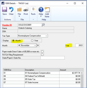 How To Verify 1099 Vendor Information In GP - CSSI