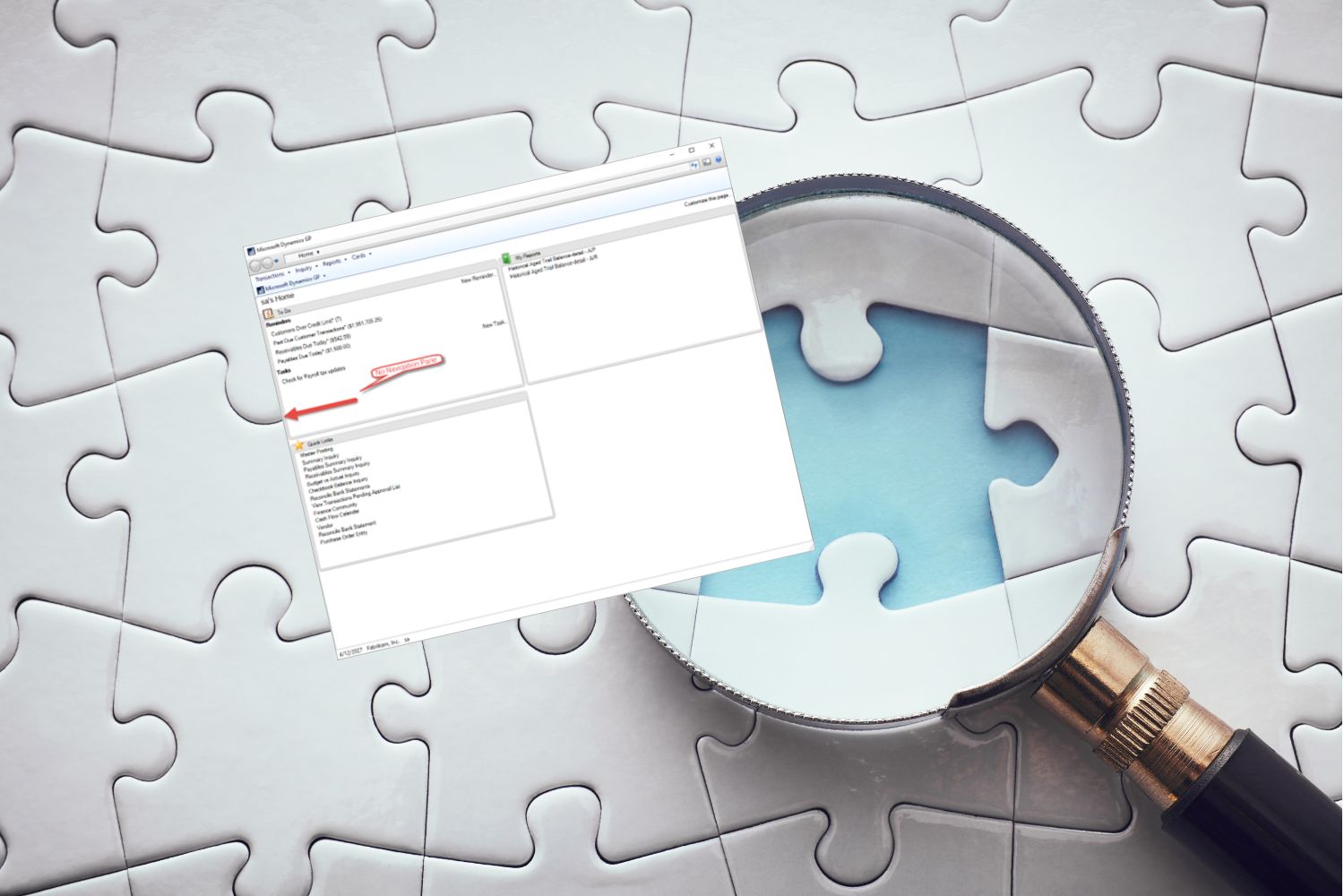 How to Bring Back the GP Navigation Pane - Dynamics GP Support in PA - CSSI Technologies LLC