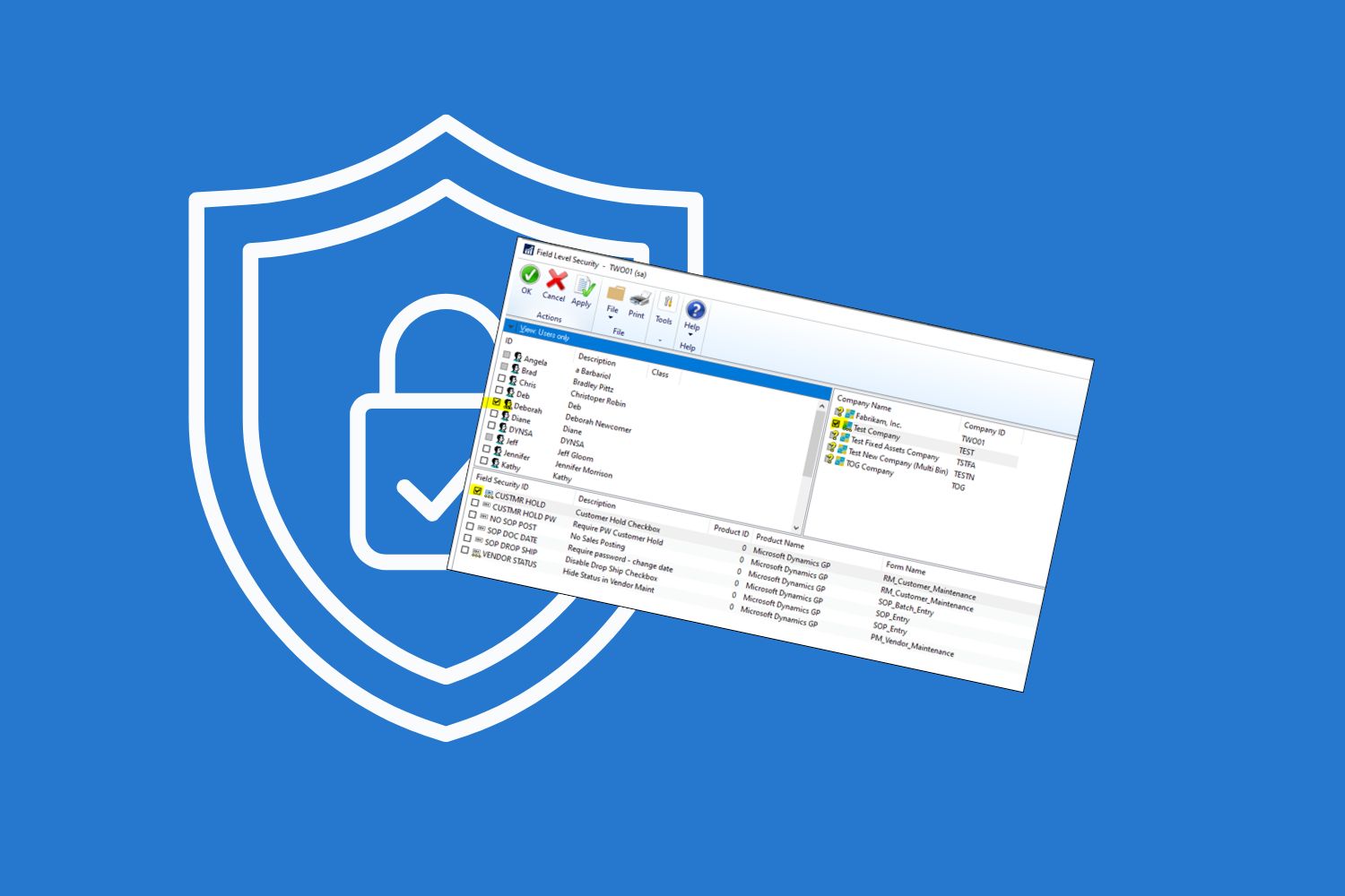 Field Level Security in Dynamics GP - Dynamics GP Support in PA - CSSI ...