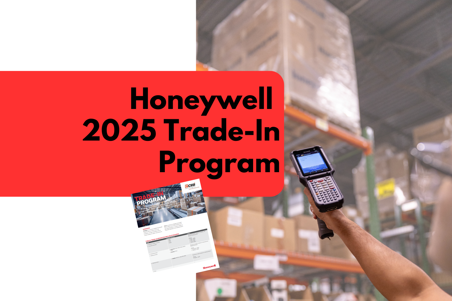 Honeywell Trade-In Program for 2025 - CSSI Technologies LLC