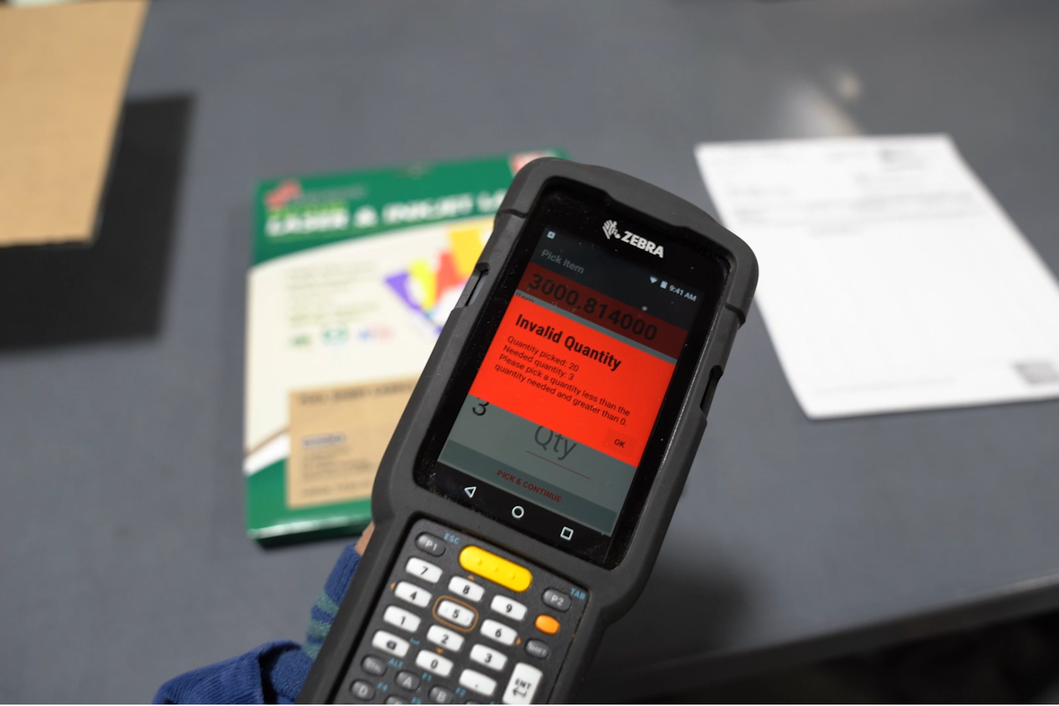 Custom Warehouse Management System for Visually Impaired Workers